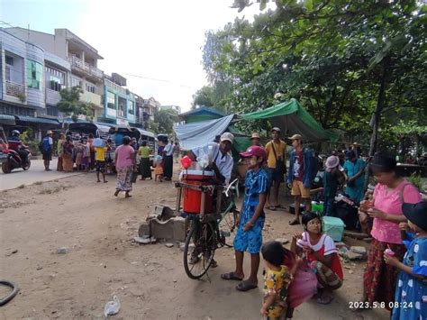 လပွတ္တာမြို့ပေါ်သို့ ကျေးရွာများမှ မုန်တိုင်းရှောင် သူများရောက်ရှိလာ Ayeyarwaddy Times