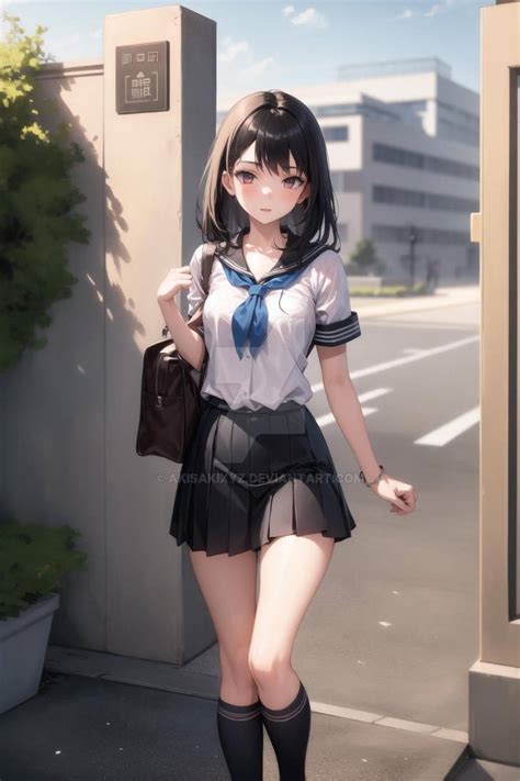 Innocent Shy School Girl By Akisakixyz On Deviantart