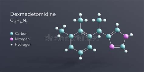 Fentanyl Molecular Structure 3d Model Molecule Opiate Agonists Structural Chemical Formula
