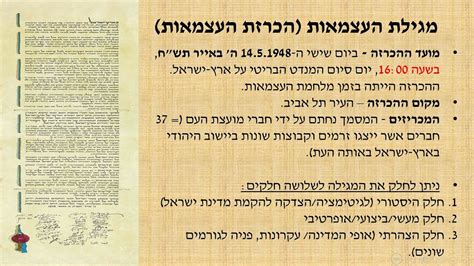 אזרחות מגילת העצמאות הכרזת העצמאות Youtube