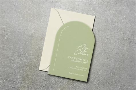 Psd 웨딩 초대 모 템플릿 디자인 프리미엄 Psd 파일