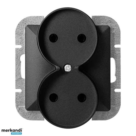 Double Pt Socket 2x2p Pearl 16a 250v Pt 5pr Black Poland New The Wholesale Platform