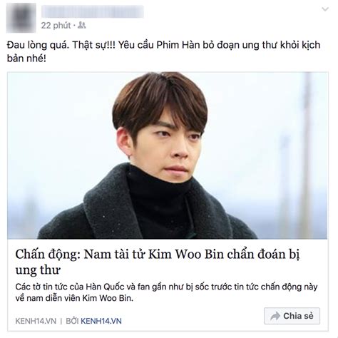 Fan Sững Sờ Trước Tin Diễn Viên Kim Woo Bin Bị Ung Thư Vòm Họng
