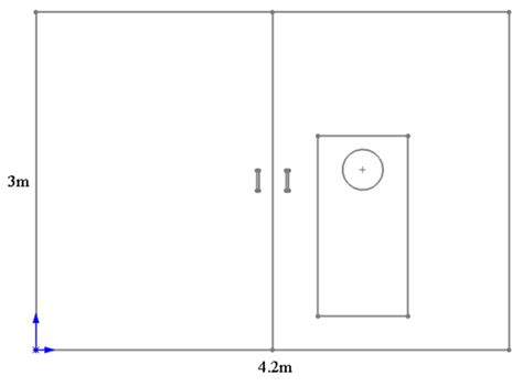fluids free full text research on location selection of personnel door and anemometer based