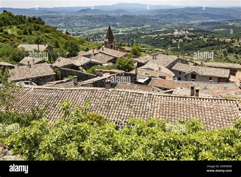 The Picturesque Village Of Mirabel In The Ardeche Southern France