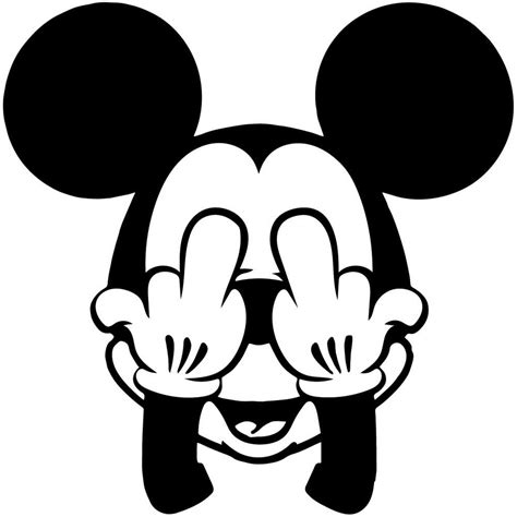Mickey Mouse Middle Finger Svg Disney Svg Mickey Mouse Svg Inspire Uplift