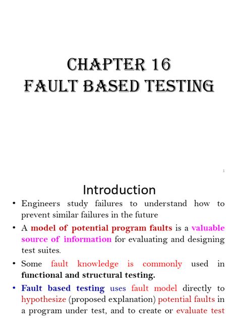 St Mod2 Faultbasedtesting Pdf Pointer Computer Programming
