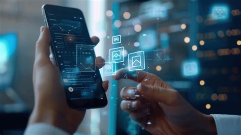 Person Using A Secure File Storage App On A Smartphone Premium Ai