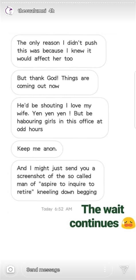 Olumuyiwa Oludayo Sex Scandal Covenant University Lecturer Chat Leak