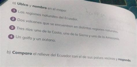Resueltoubico Y Nombro En El Mapa 10 Las Regiones Naturales Del