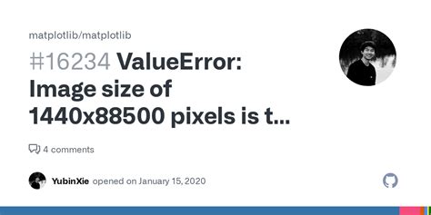 valueerror image size of 1440x88500 pixels is too large it must be less than 2 16 in each