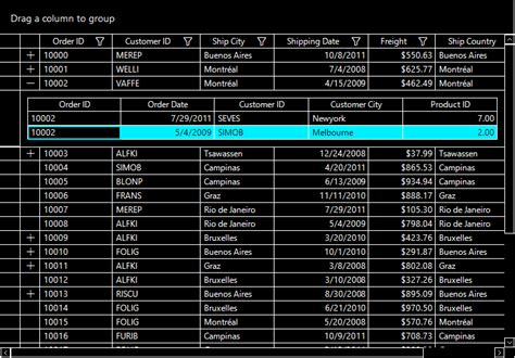 Theme In Winforms Datagrid Syncfusion®