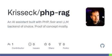 Github Krisseckphp Rag An Ai Assistant Built With Php Solr And Llm