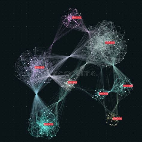 Big Data Visualization Cluster Computing Network Social Media Connections Web Of Connected