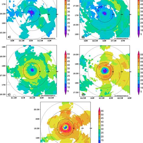 Doppler Derived Storm Relative Wind Speeds Shaded M S 21 At 2 Km Download Scientific