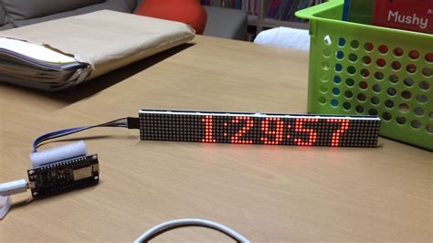 Nodemcumax7219 Dot Matrix Youtube