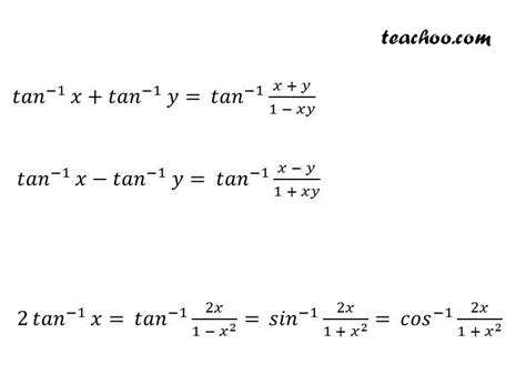 Inverse Trigonometric Identities Pdf