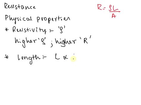 Solved Which Physical Properties Of The Ohmic Materials Determine The