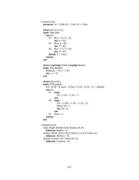 Solution Manual To Fundamentals Of Digital Logic With Verilog Design Chapter 10