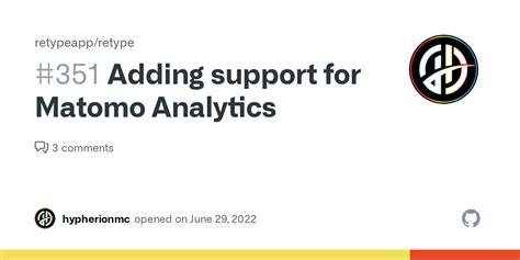 adding support for matomo analytics · issue 351 · retypeapp retype