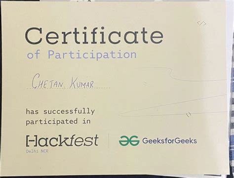 Chetan Kumar On Linkedin Hackfest2024 Hackathon Teamwork Learning Geeksforgeeks Gfghackfest