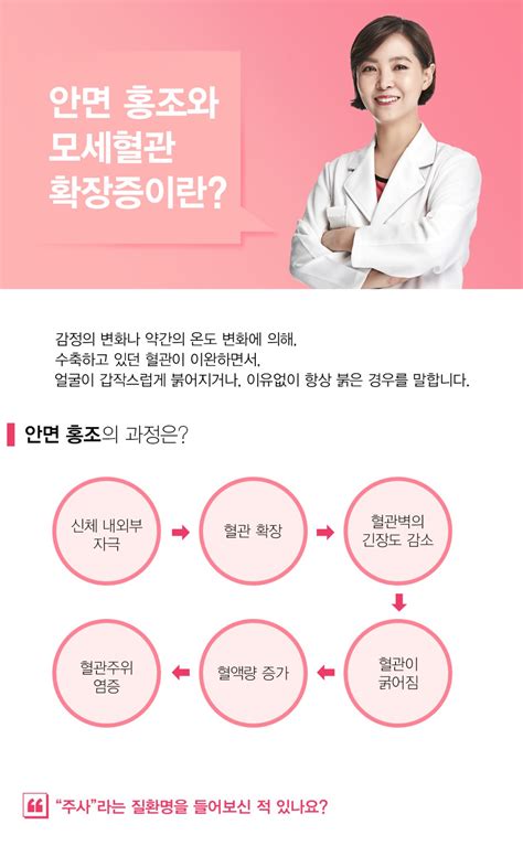 안면홍조 And 모세혈관 확장증 강남 홍조 주사 벧엘피부과