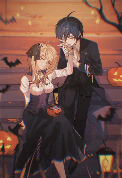 Saihara Shuichi And Akamatsu Kaede Danganronpa And More Drawn By Fu Ga Vivi Danbooru
