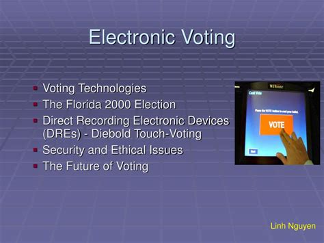 PPT Electronic Voting PowerPoint Presentation Free Download ID