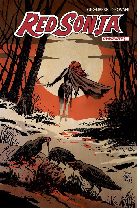 Red Sonja 8 Francavilla Cover Fresh Comics