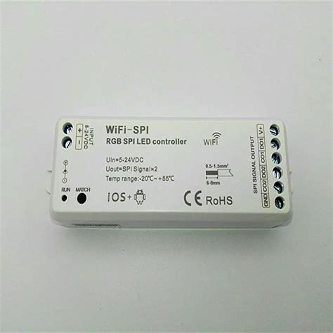 WIFI SPI Controller DC5V 24V RGB WiFi SPI LED Controller Support WS2812B TM1809 LPD6803 WS2811
