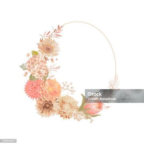 수채화 마른 파스텔 꽃 팜파스 잔디 열대 야자수가있는 꽃 화환 벡터 여름 빈티지 오키 꽃 배너 일러스트 웨딩 모던 초대장 트렌디한 인사말 카드 럭셔리 디자인 0명에 대한