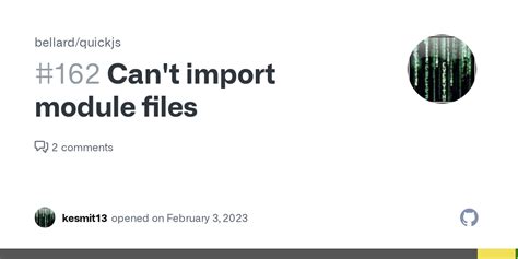 Can T Import Module Files Issue Bellard Quickjs GitHub