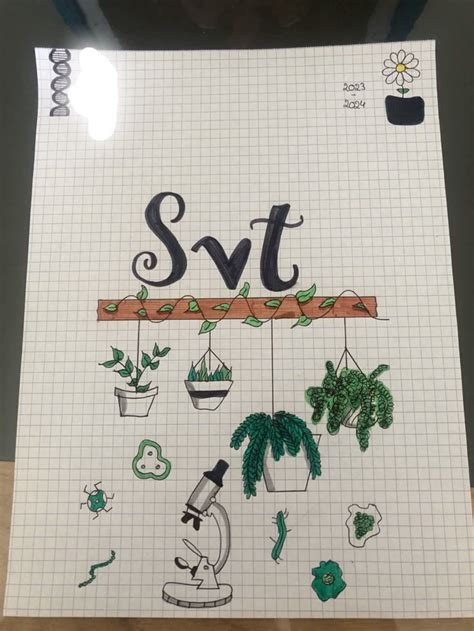 Page De Garde Svt En 2024 Couvertures De Cahier Pages De Garde