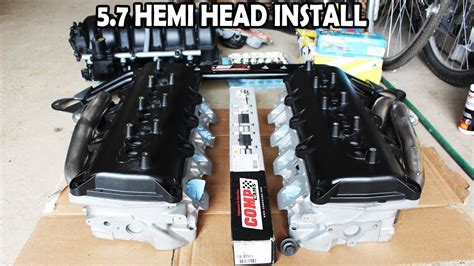57 Hemi Head Install First Start Up Youtube