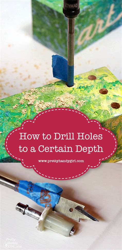 Drill Holes To A Certain Depth