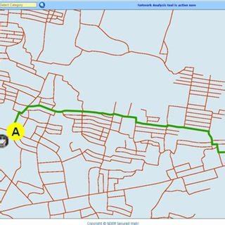 C Select Destination Point B On Map D Shortest Path Between A And B Download Scientific