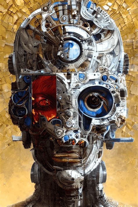 Robot Xray Portrait · Creative Fabrica