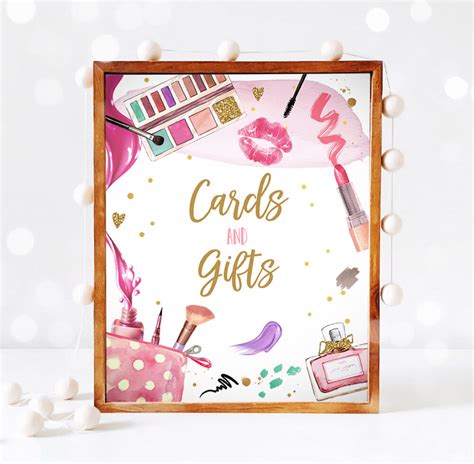 Spa Party Sign Spa Birthday Sign Makeup Party Sign Girl Cards And Ts