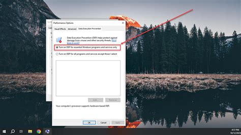 Enable Data Execution Prevention Ss3 Candid Technology