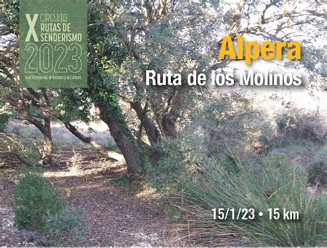 alpera ruta de los molinos el 15 de enero del x circuito de rutas de