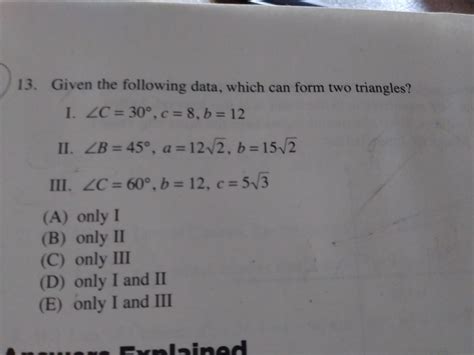 [sat Mathematics Level Ii] I Dont Understand How To Get The Answer The Answer To Number 13 Is