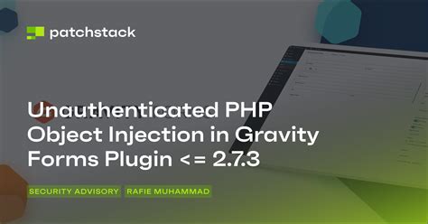 Security Vulnerability In Gravity Forms Plugin Patchstack