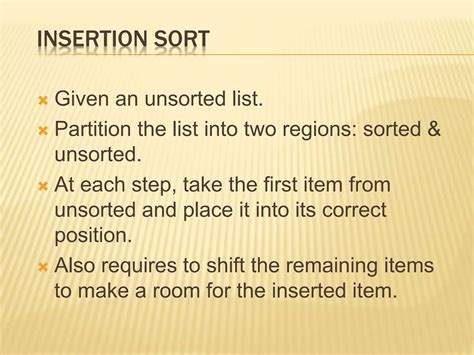 sorting data structure and algorithm pptx