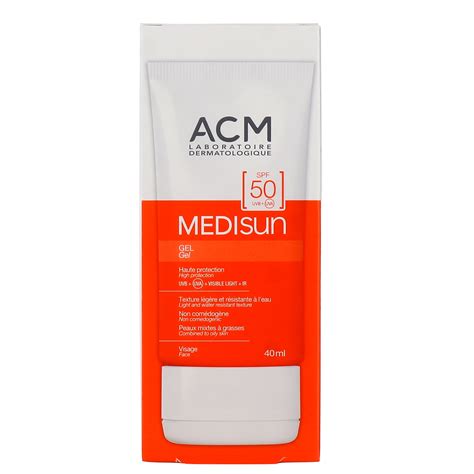 ACM Medisun gel solaire SPF Haute protection peau mixte à grasse