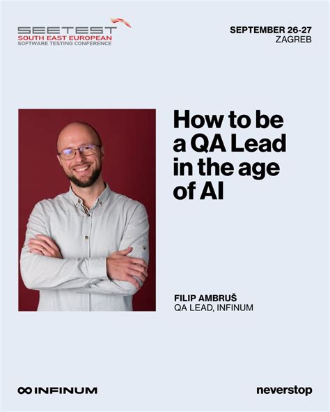 Interested In The Future Of Qa With Ai Our Qa Lead Filip Ambruš Will Be Talking About How To