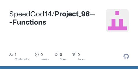 Github Speedgod14project98 Functions