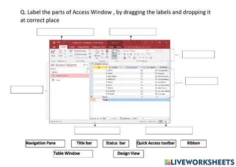 Label The Parts Of The Access Window At Dale Duffin Blog