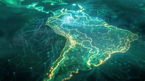 A Dynamic Map Of The World With Numerous Bright Lights Highlighting