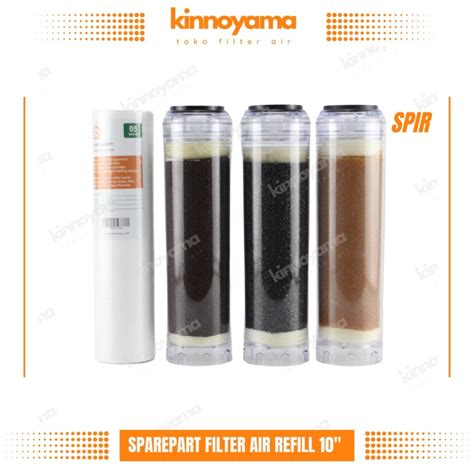 Jual Paket Refill Sparepart Cartridge Filter Air 10 Inch Premium 4 Spir Kota Bekasi Toko