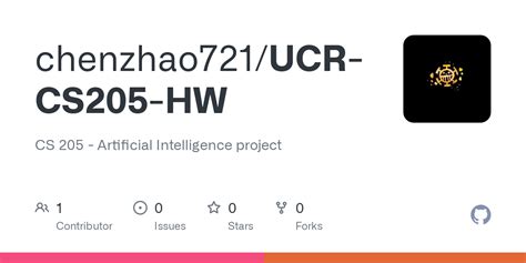 github chenzhao721 ucr cs205 hw cs 205 artificial intelligence project